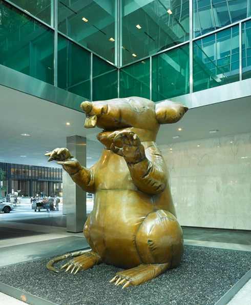 The New Colossus: Bronze Union Rat Statue | CollabCubed