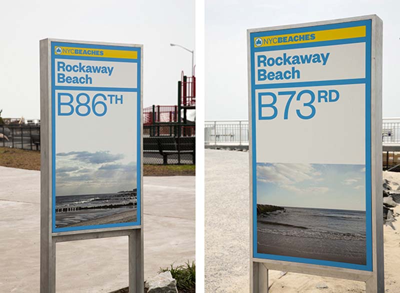 Rockaway Beach Signage: Pentagram | CollabCubed